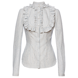 High Noon Bluse blue stripes - Blusen & Hemden von Lena Hoschek