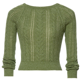 Lavinia Pullover heath green - Knitwear by Lena Hoschek